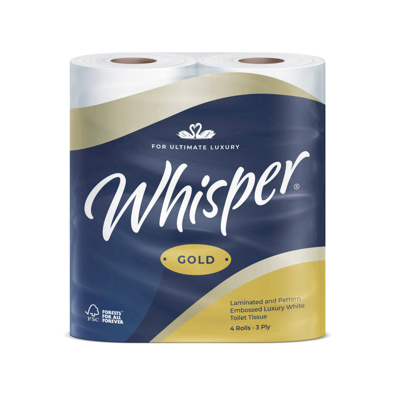 TLGOLD Whisper Gold Toilet Roll - Northwood Hygiene Products Ltd