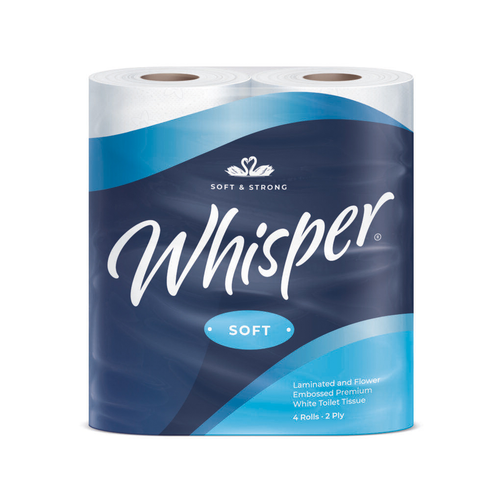 FP2W72 Whisper Flat Pack Tissue - Northwood Hygiene Products Ltd